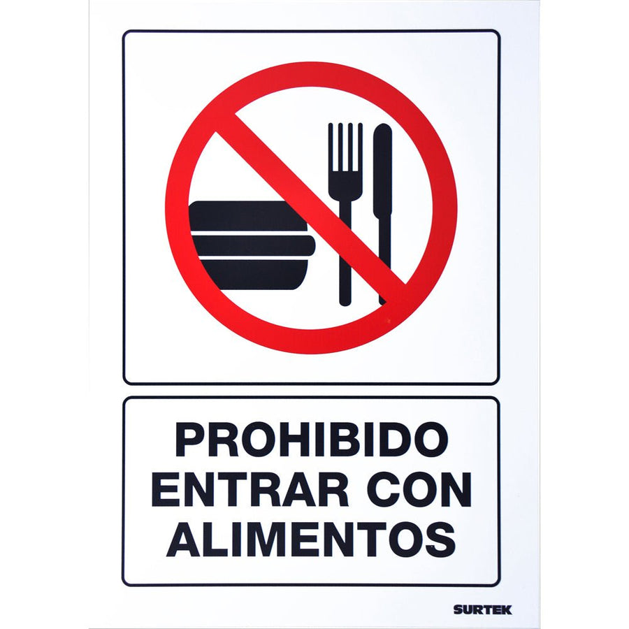 Señalamientos prohibitivos, varios modelos, Surtek. - FERRETERÍA WITZI